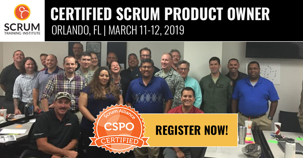CSPO-Orlando - Scrum Training Institute